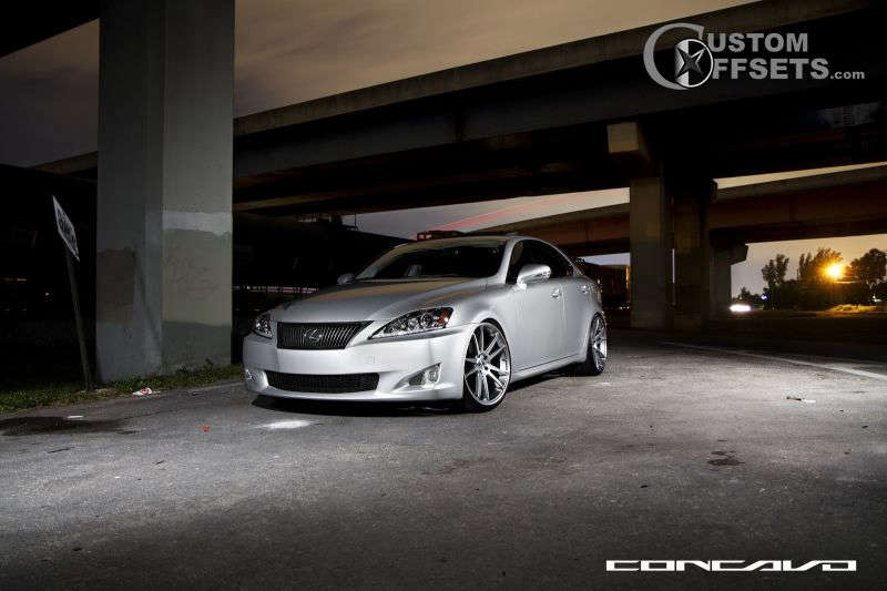 2008 Lexus IS250 with 20x9 35 Concavo Wheels CW-S5 and 245/30R20 Falken ...
