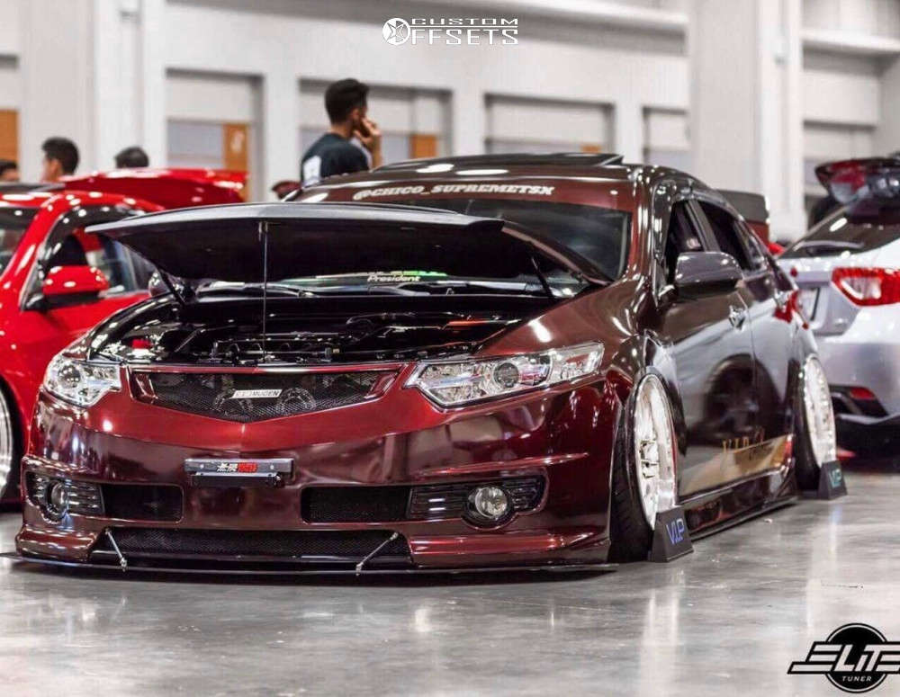 2011 Acura TSX with 18x9.5 38 Enkei Aegis and 225/35R18 Nankang NS-20 ...