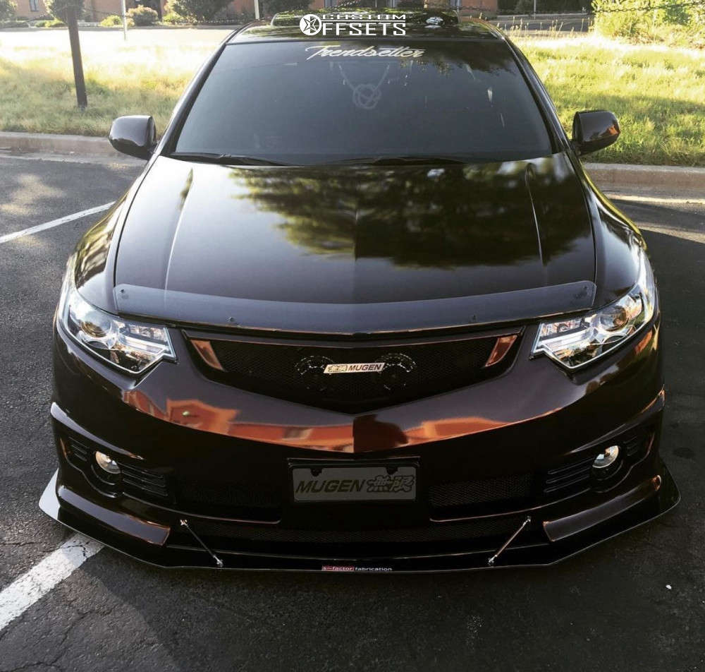 2011 Acura TSX with 18x9.5 38 Enkei Aegis and 225/35R18 Nankang NS-20 ...