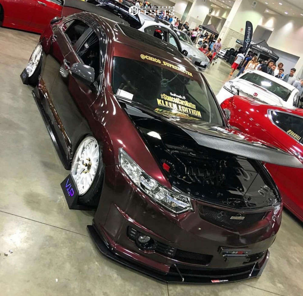 2011 Acura TSX with 18x9.5 38 Enkei Aegis and 225/35R18 Nankang NS-20 ...