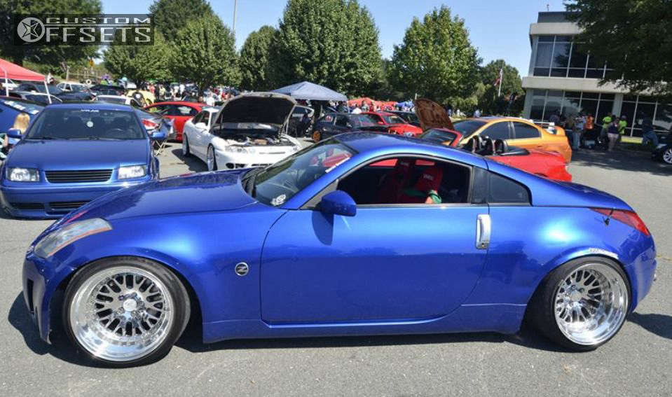 2003 Nissan 350Z with 18x10 -15 CCW Classics and 225/40R18 Federal ...