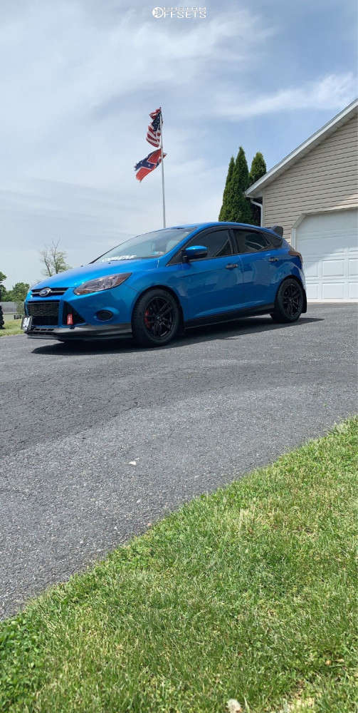 2014 Ford Focus with 17x8 43 Konig Myth and 225/50R17 Michelin Pilot ...