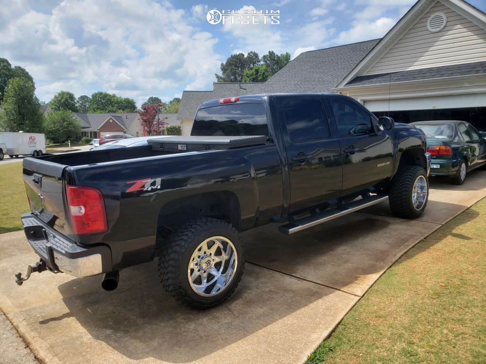 2013 Chevrolet Silverado 2500 HD with 20x12 -44 Dropstars 655c and 33/ ...