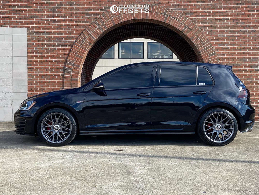 2017 Volkswagen GTI with 18x8.5 35 Rotiform Rse and 225/40R18 Federal ...