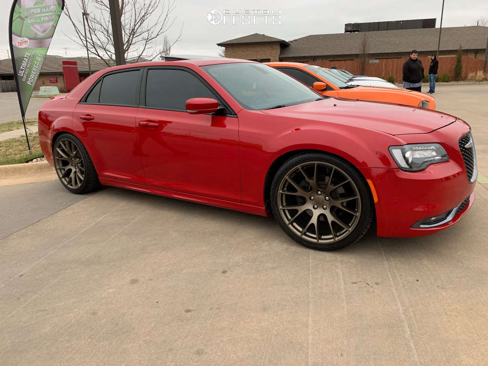 2015 Chrysler 300 with 22x9.5 18 Wheel Replicas V1180 and 265/35R22 ...