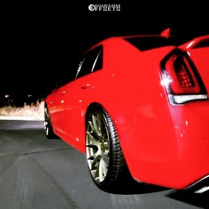 2015 Chrysler 300 with 22x9.5 18 Wheel Replicas V1180 and 265/35R22 ...