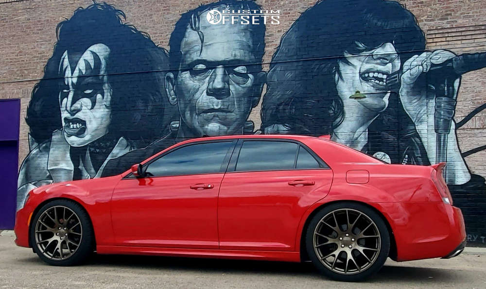 2015 Chrysler 300 with 22x9.5 18 Wheel Replicas V1180 and 265/35R22 ...