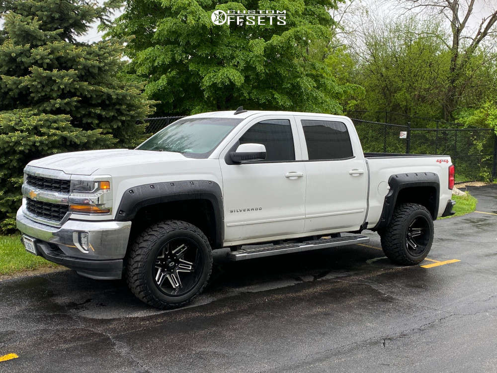 2018 Chevrolet Silverado 1500 with 20x12 -51 Vision Razor and 33/12 ...