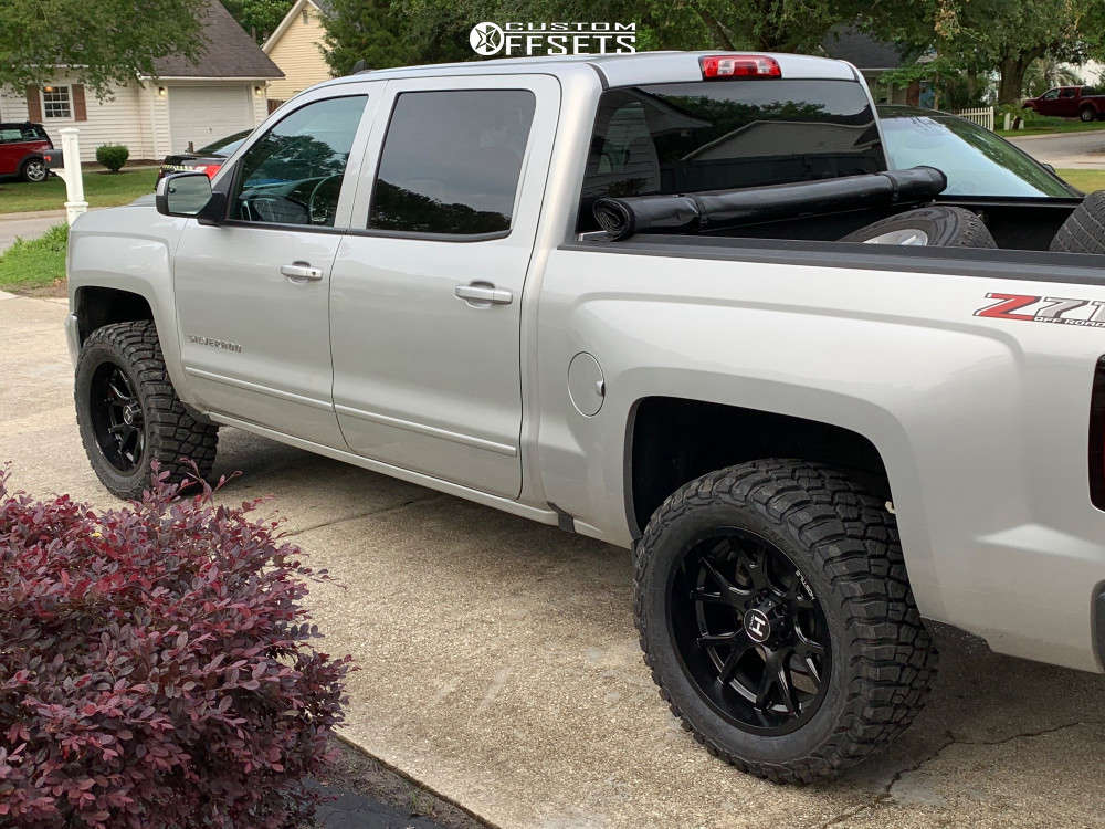 2018 Chevrolet Silverado 1500 with 20x10 -19 Hostile Rage and 33/12 ...