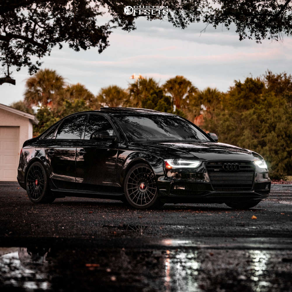 2015 Audi A4 Quattro with 19x8.5 45 Rotiform Las-r and 235/35R19 Toyo ...