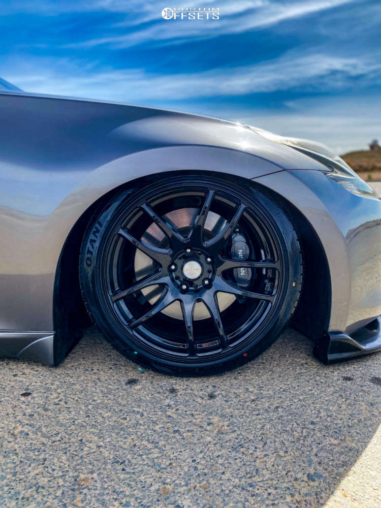 2010 Nissan 370Z with 18x9.5 22 ESR Sr08 and 225/40R18 Otani Kc2000 and ...
