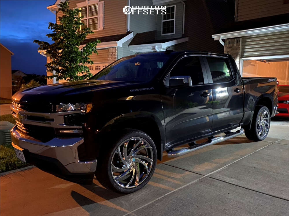 2019 Chevrolet Silverado 1500 with 24x10 31 Lexani Twister and 285 ...
