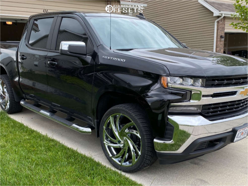 2019 Chevrolet Silverado 1500 with 24x10 31 Lexani Twister and 285 ...