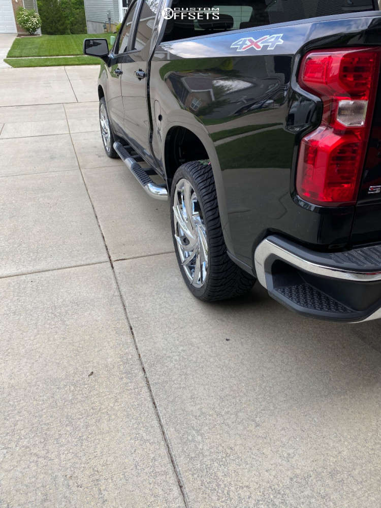 2019 Chevrolet Silverado 1500 with 24x10 31 Lexani Twister and 285 ...