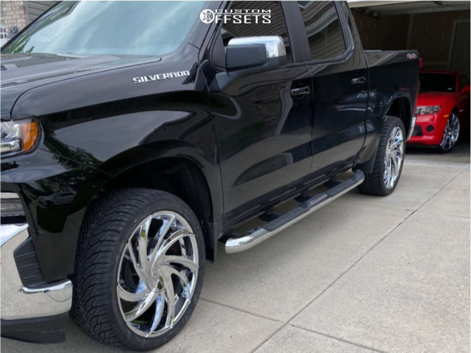 2019 Chevrolet Silverado 1500 with 24x10 31 Lexani Twister and 285 ...