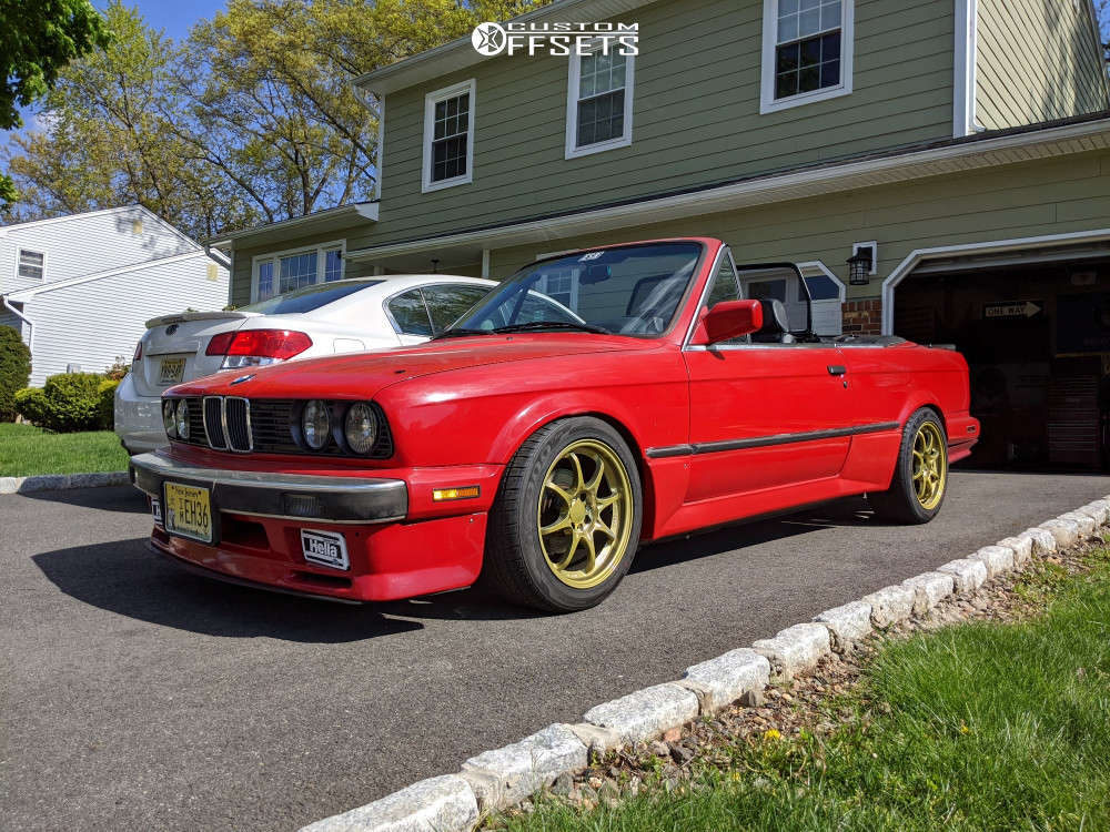 1987 BMW 325i Wheel Offset Nearly Flush Lowering Springs | 1085381 ...