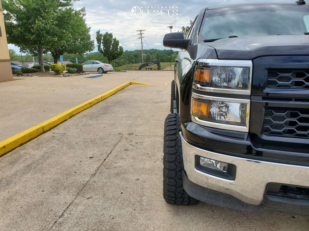 2015 Chevrolet Silverado 1500 with 20x10 -25 Vision Razor and 33/12 ...