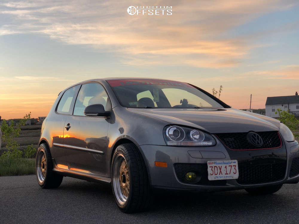 2007 Volkswagen GTI with 17x8.5 20 ESM Esm-004m and 245/45R17 Milestar ...