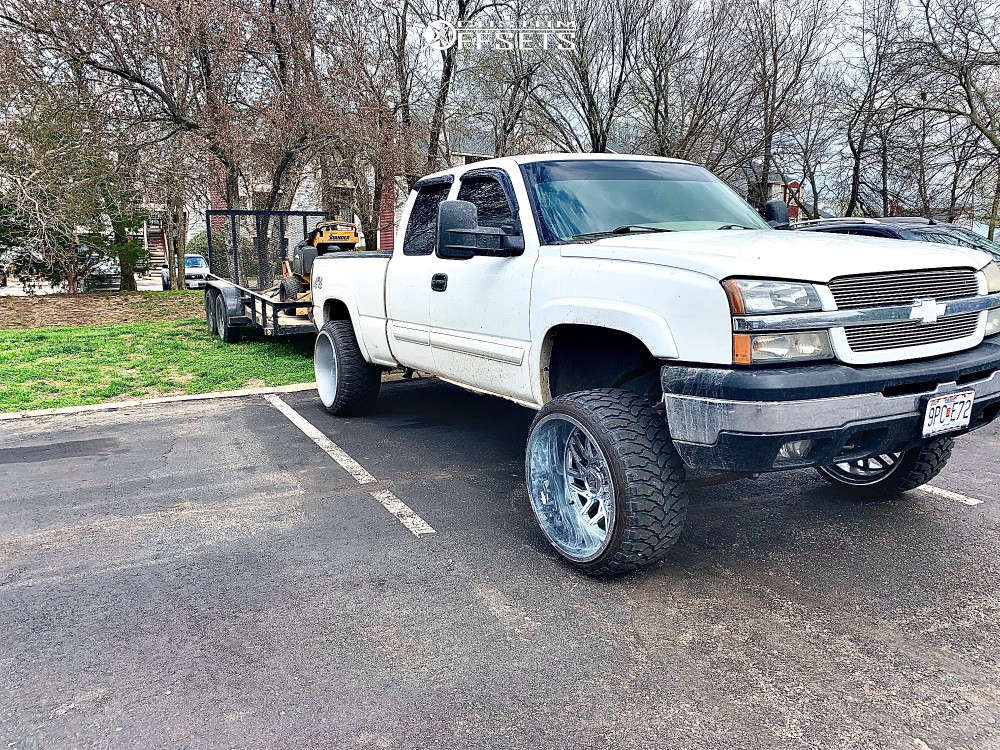 2003 Chevrolet Silverado 1500 with 24x14 -76 TIS Forged 544 and 33/12 ...