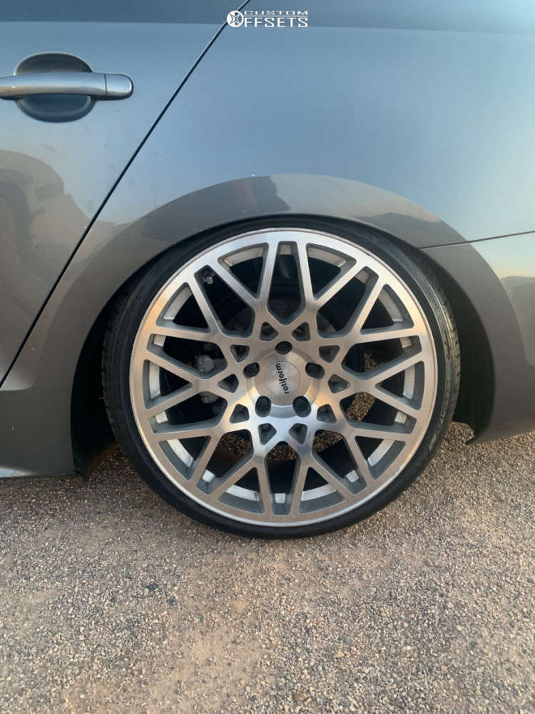 2015 Volkswagen Jetta with 18x8.5 45 Rotiform Blq and 215/35R18 Lexani ...