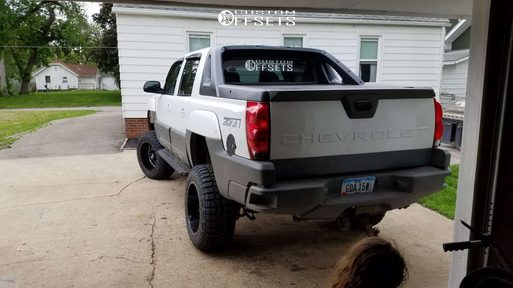 2002 Chevrolet Avalanche 1500 with 20x12 -44 XF Offroad Xf-227 and 35/ ...