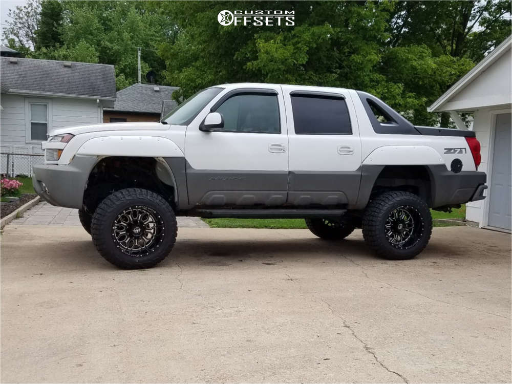 2002 Chevrolet Avalanche 1500 with 20x12 -44 XF Offroad Xf-227 and 35/ ...