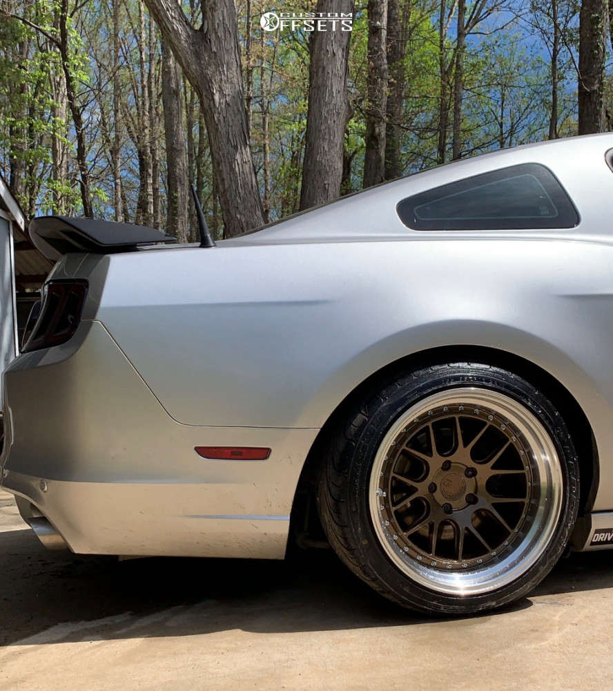 2014 Ford Mustang with 18x9.5 22 Aodhan DS06 and 245/40R18 Federal SS595 and Coilovers | Custom ...
