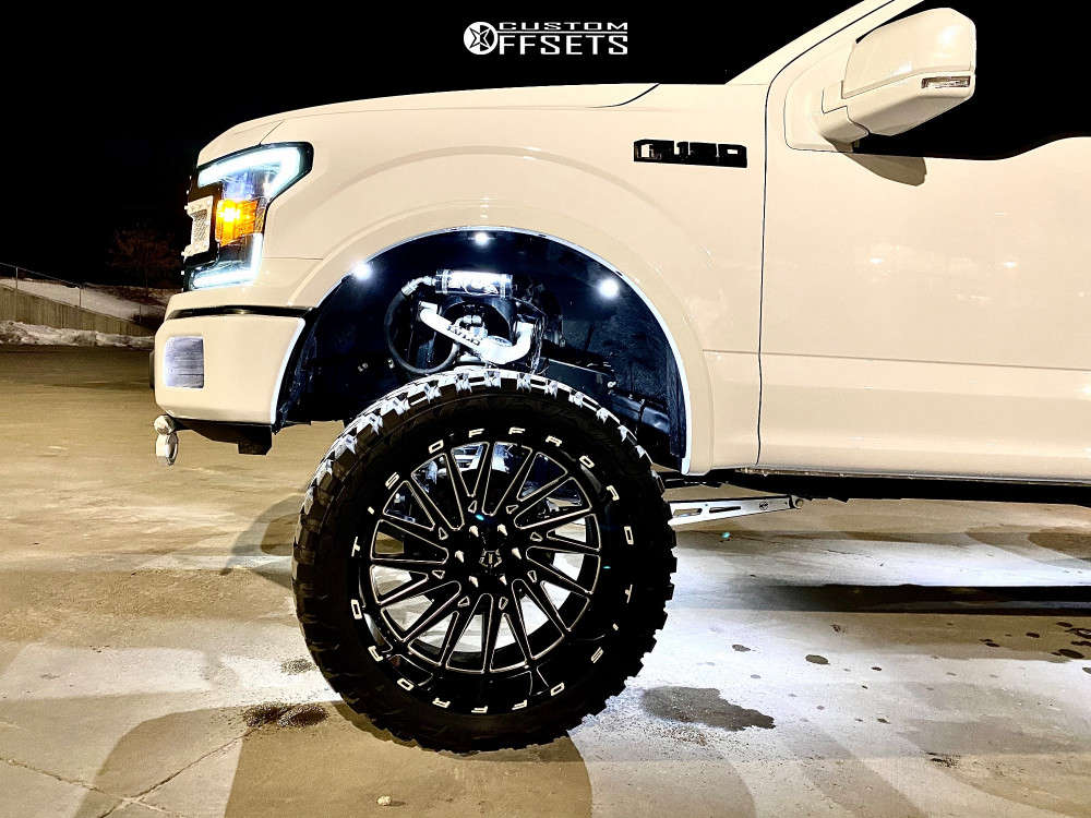 2019 Ford F-150 with 24x12 -44 TIS 547BM and 35/15.5R24 Fury Offroad ...