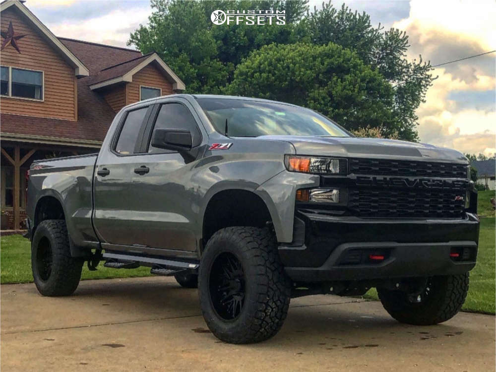 2019 Chevrolet Silverado 1500 with 20x10 -25 Cali Offroad Rawkon and 35 ...