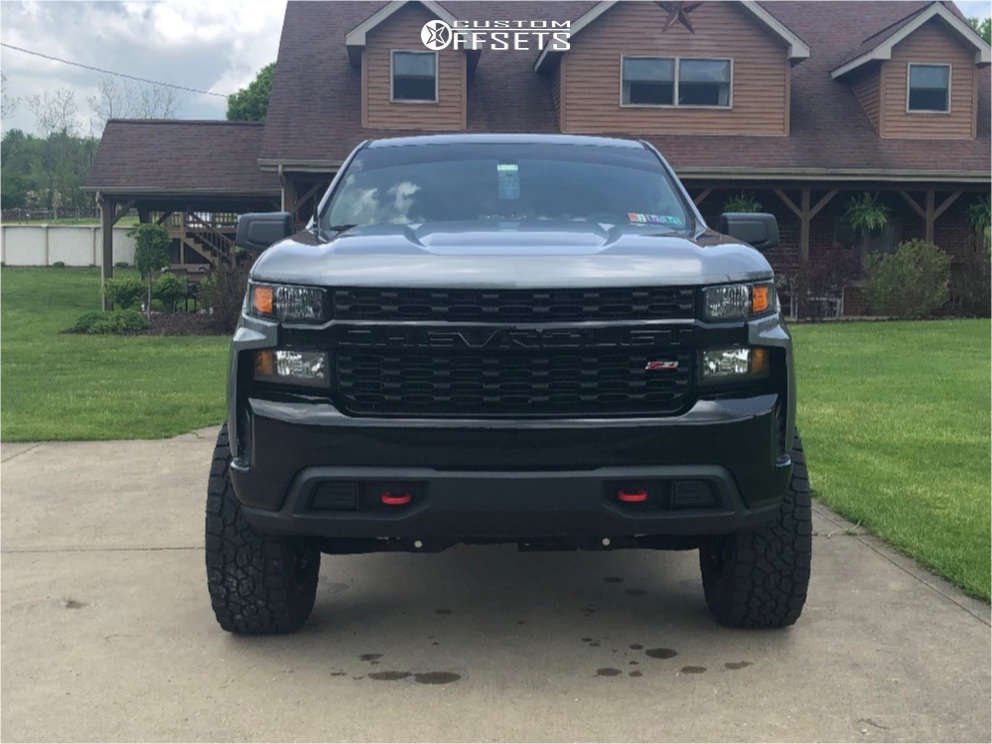 2019 Chevrolet Silverado 1500 with 20x10 -25 Cali Offroad Rawkon and 35 ...