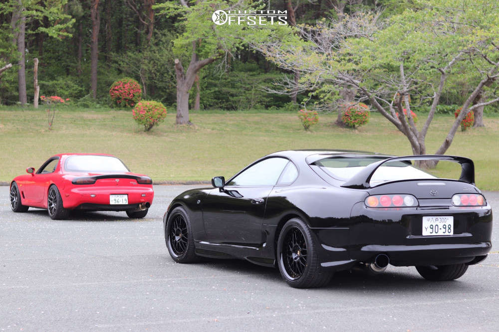 1995 Toyota Supra with 18x9.5 35 Work Vs Xx and 265/35R18 Falken Azenis ...