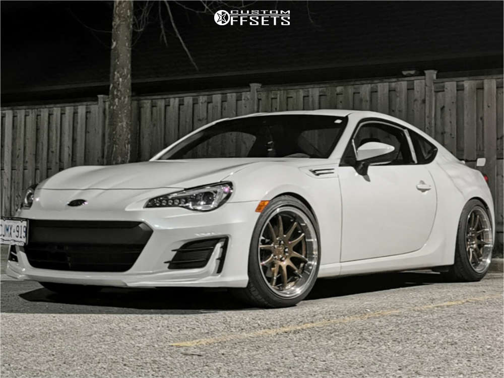 2017 Subaru BRZ with 18x9.5 35 Aodhan DS02 and 235/40R18 Achilles Atr Sport 2 and Lowering ...
