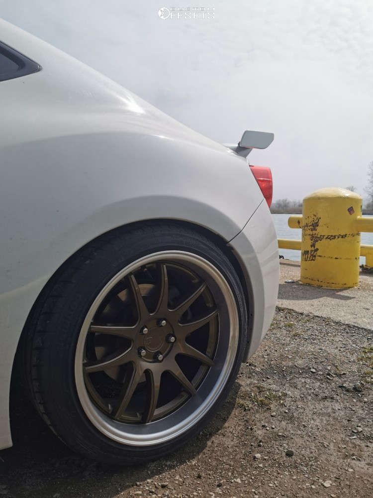 2017 Subaru BRZ with 18x9.5 35 Aodhan DS02 and 235/40R18 Achilles Atr Sport 2 and Lowering ...