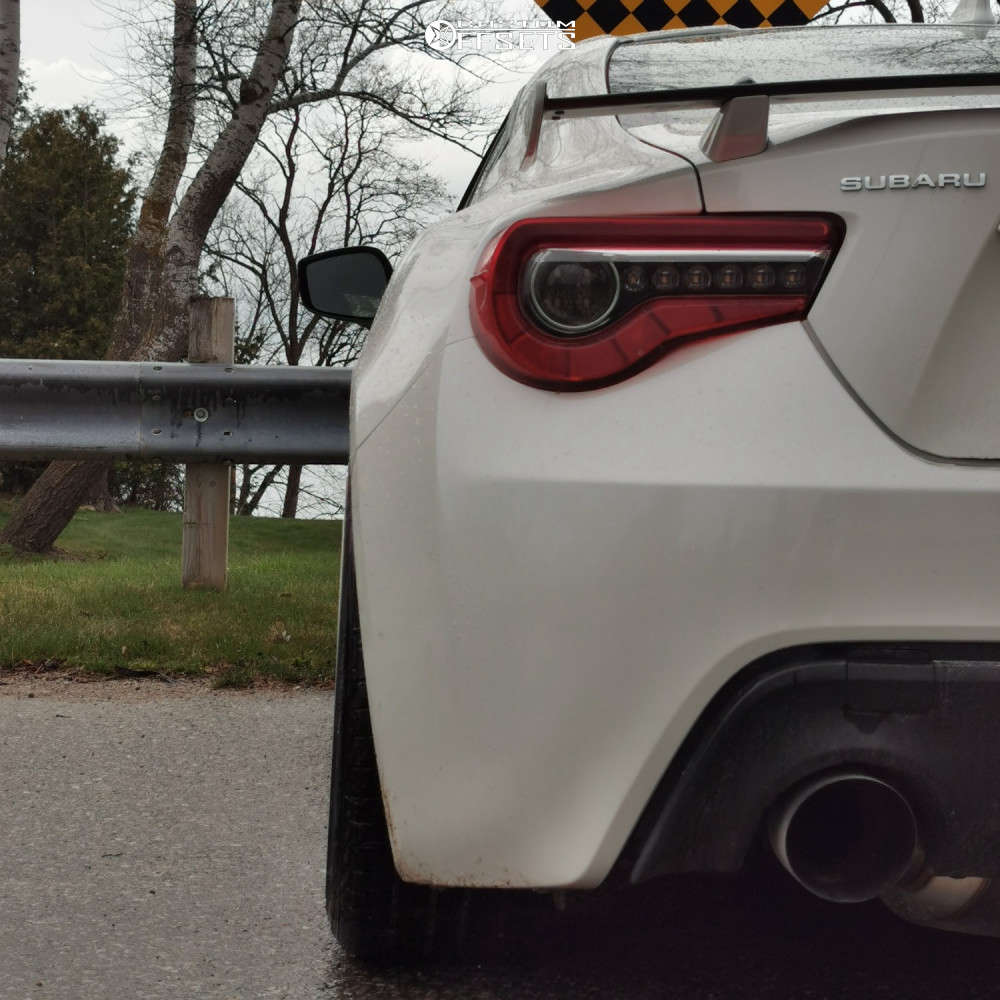 2017 Subaru BRZ with 18x9.5 35 Aodhan DS02 and 235/40R18 Achilles Atr Sport 2 and Lowering ...