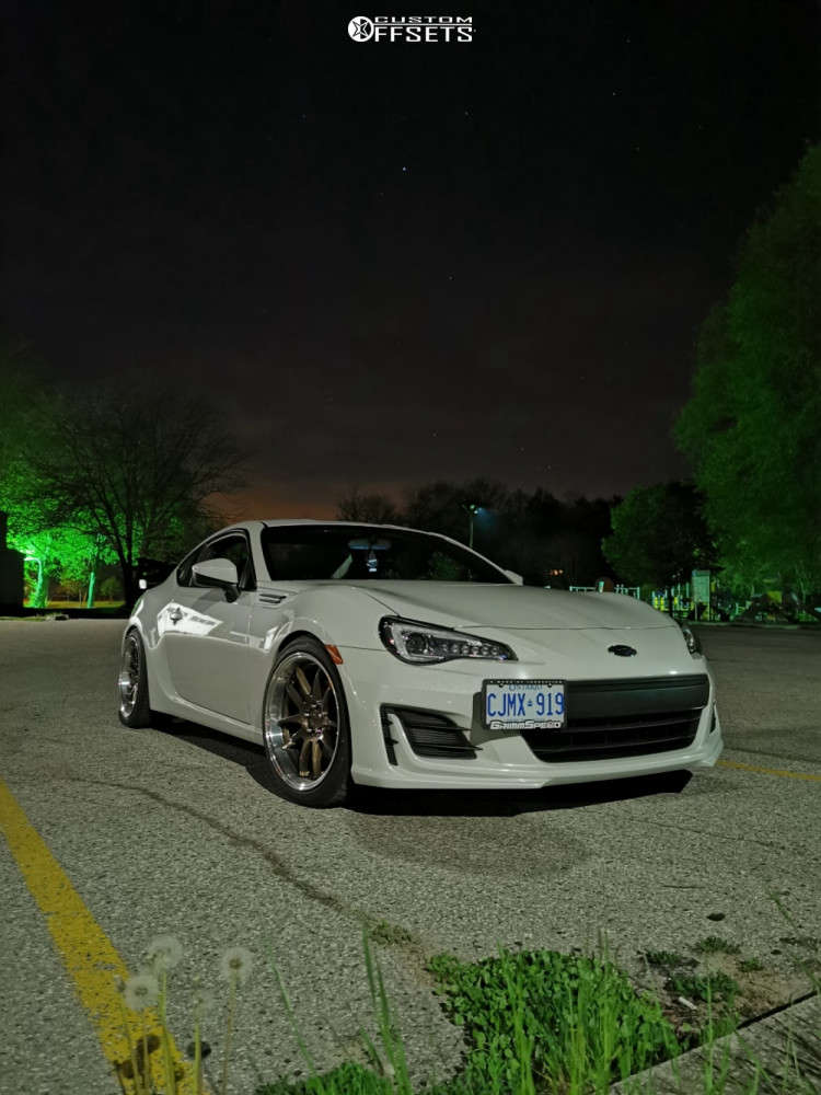 2017 Subaru BRZ with 18x9.5 35 Aodhan DS02 and 235/40R18 Achilles Atr Sport 2 and Lowering ...