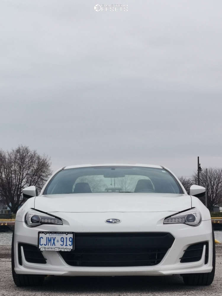 2017 Subaru BRZ with 18x9.5 35 Aodhan DS02 and 235/40R18 Achilles Atr Sport 2 and Lowering ...