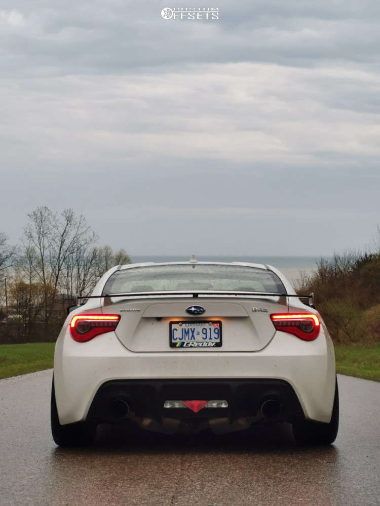 2017 Subaru BRZ with 18x9.5 35 Aodhan DS02 and 235/40R18 Achilles Atr Sport 2 and Lowering ...