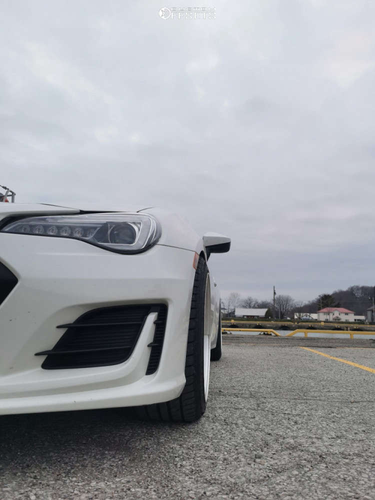 2017 Subaru BRZ with 18x9.5 35 Aodhan DS02 and 235/40R18 Achilles Atr Sport 2 and Lowering ...