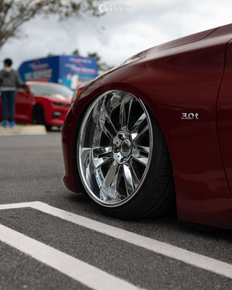 2016 INFINITI Q50 with 20x10.5 19 Weds Glossa and 225/20R20 Achilles Atr Sport and Air ...