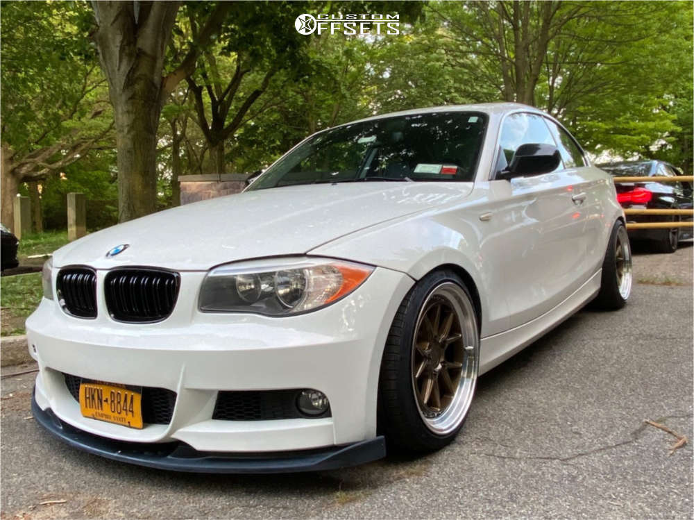 2012 BMW 128i with 18x8.5 35 Aodhan Ds08 and 215/40R18 Nexen N Fera Au7 ...