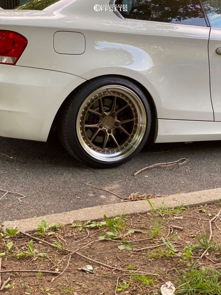 2012 BMW 128i with 18x8.5 35 Aodhan Ds08 and 215/40R18 Nexen N Fera Au7 ...