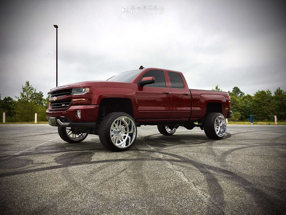 2016 Chevrolet Silverado 1500 with 22x12 -51 Fuel Forged Ff66 and 305 ...