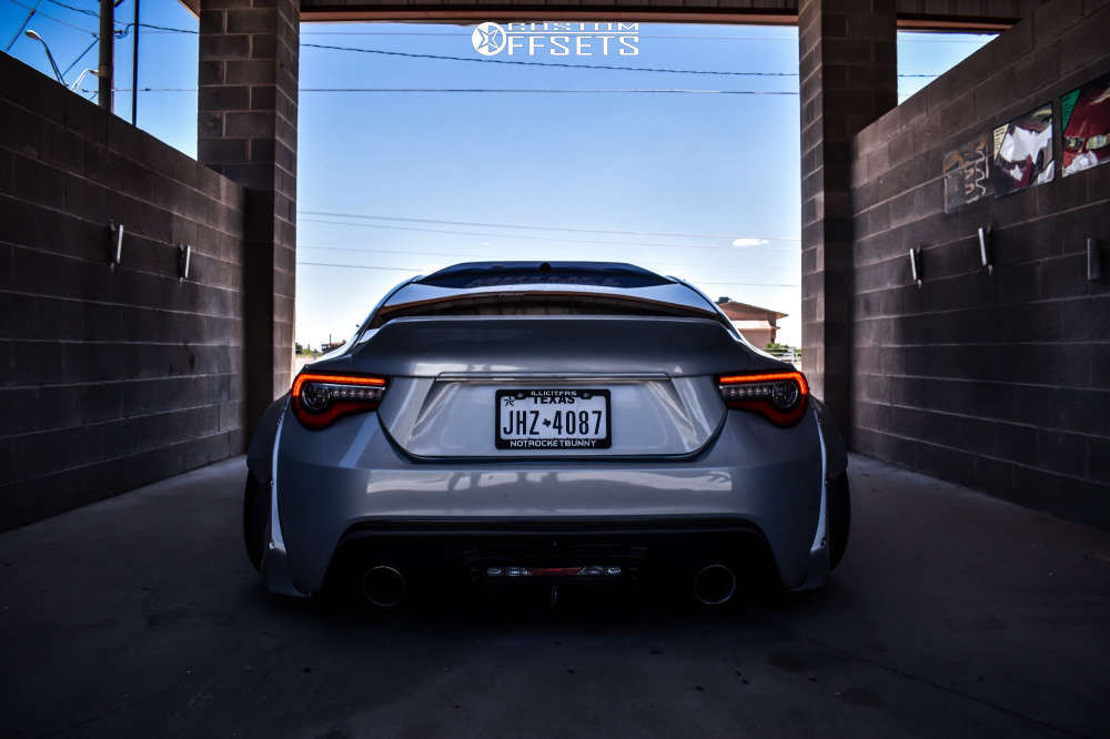 2013 Scion FR-S with 18x9.5 -28 Work VS XX and 215/40R18 Continental ...