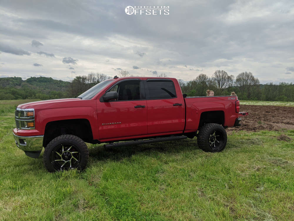 2014 Chevrolet Silverado 1500 with 20x12 -51 Vision Prowler and 33/12 ...