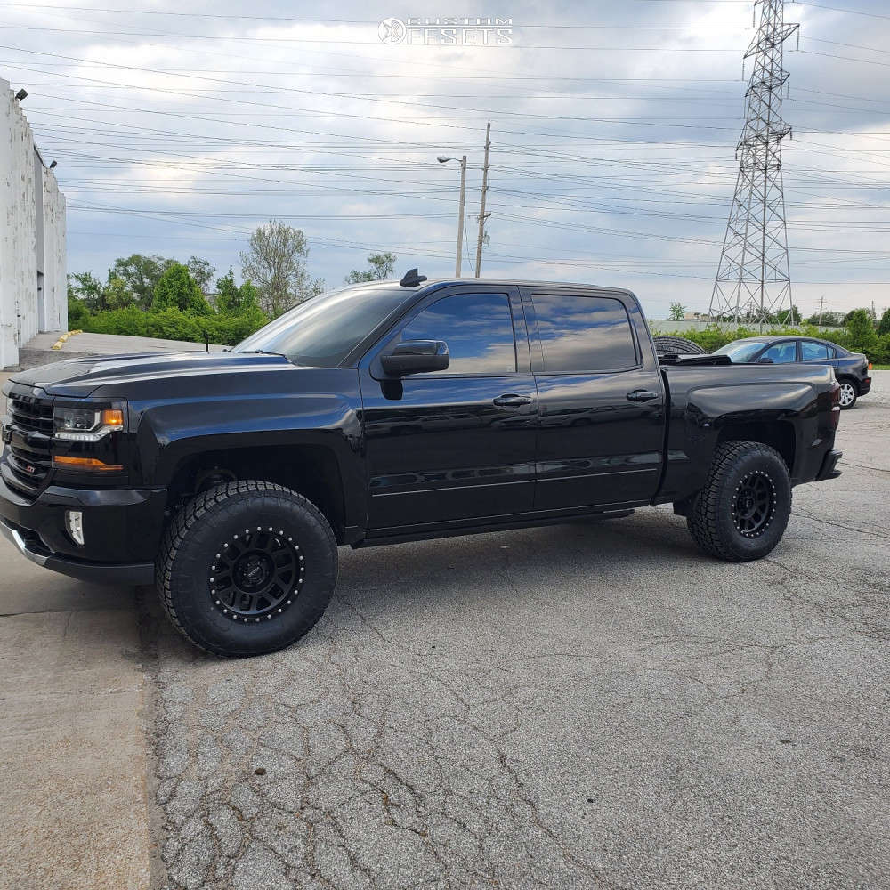 2017 Chevrolet Silverado 1500 with 17x8.5 0 Method Mesh and 305/70R17 ...