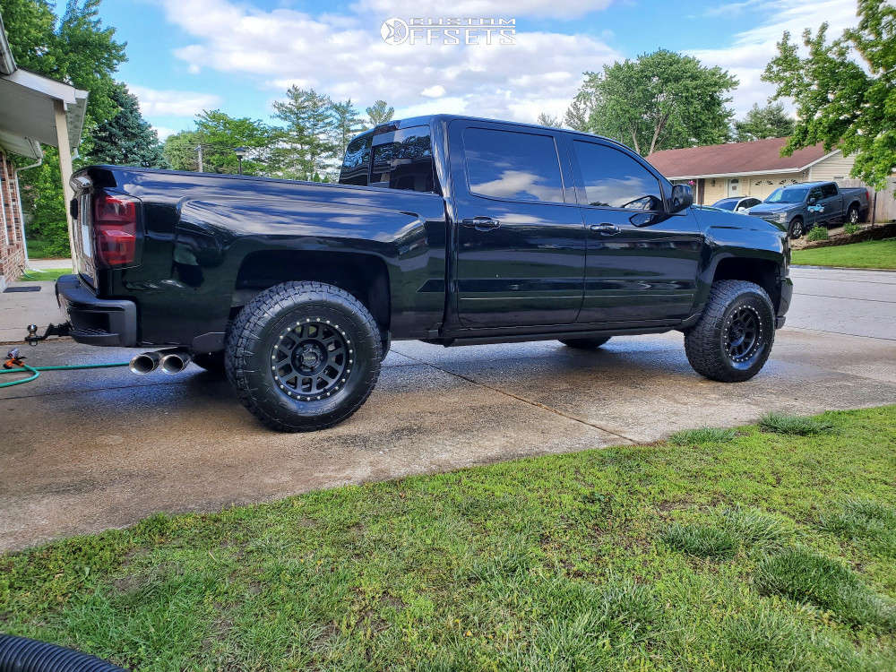 2017 Chevrolet Silverado 1500 with 17x8.5 0 Method Mesh and 305/70R17 Nitto Terra Grappler G2 ...