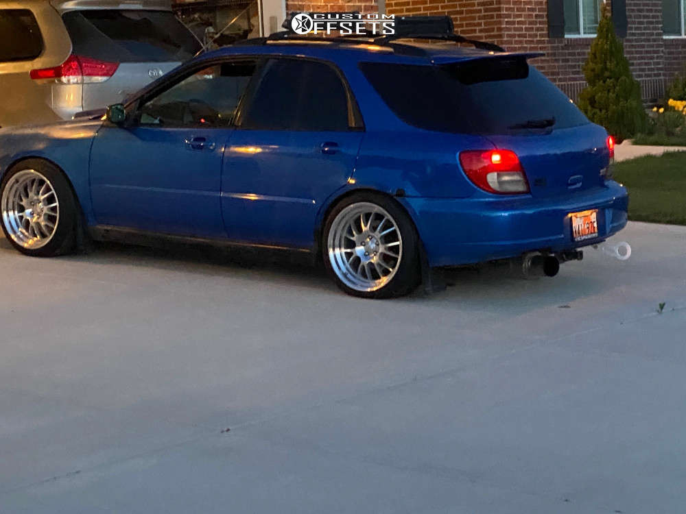 2002 Subaru WRX with 18x9.5 30 Klutch Sl14 and 245/45R18 Barum All ...