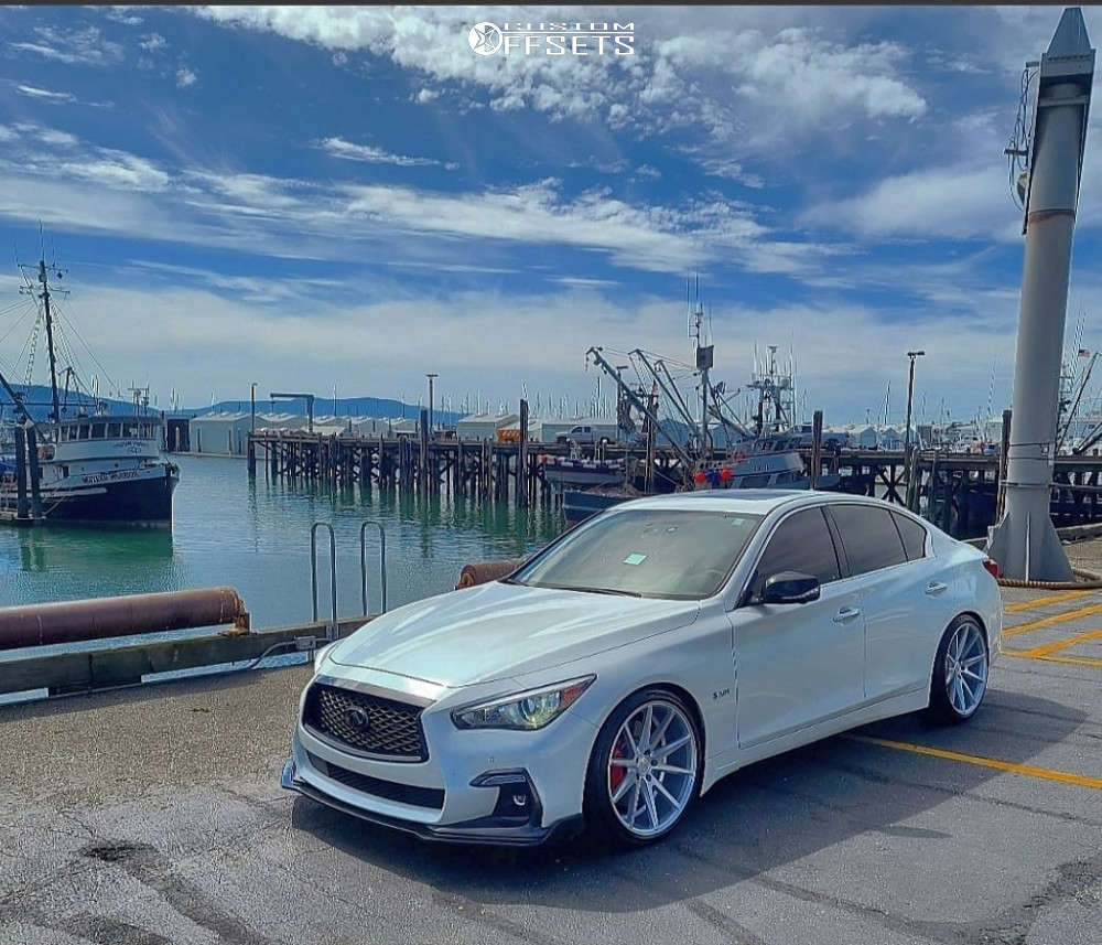 2018 INFINITI Q50 with 20x9.5 25 Vossen Vfs1 and 245/35R20 General G ...