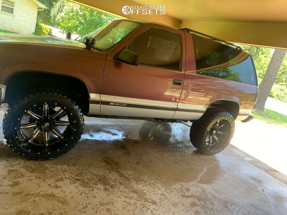 1996 Chevrolet Tahoe with 24x12 -44 XF Offroad Xf-215 and 35/12.5R24 ...