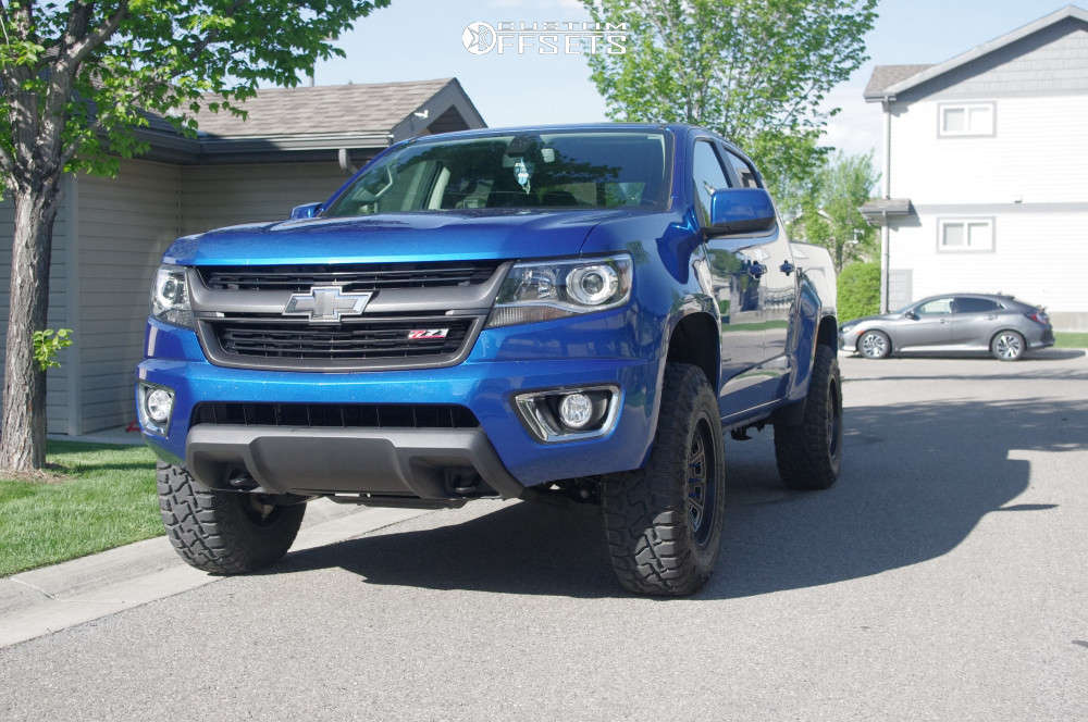 2019 Chevrolet Colorado with 17x9 -6 Mayhem Flat Iron and 265/70R17 ...
